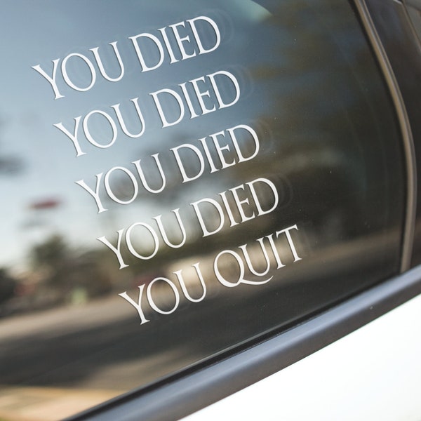 You Died Decal Dark Souls - Etsy