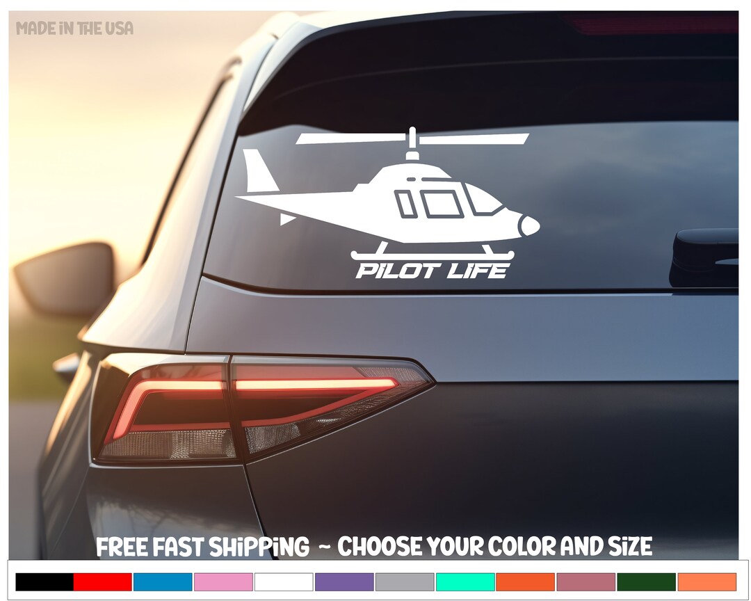 Pilot Life Helicopter Decal | Pilot Decal | Aviation Enthusiasts ...