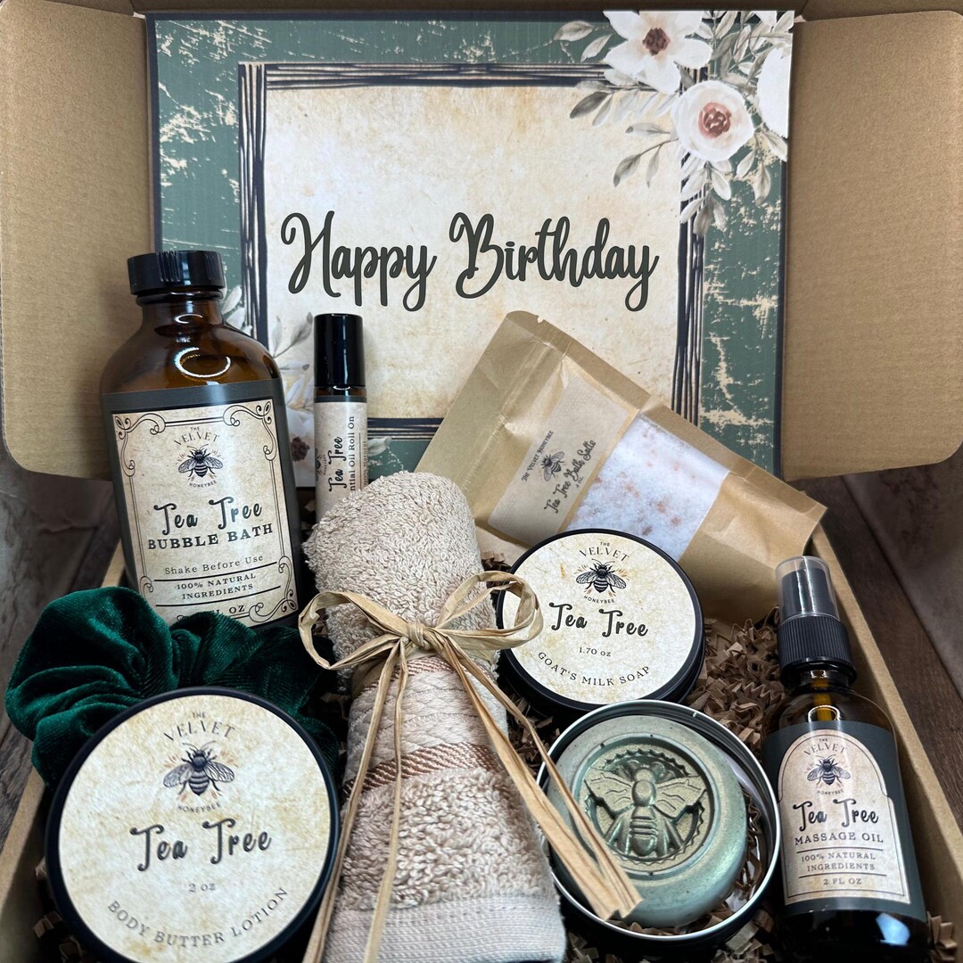 Tea Tree Gift Box, Personalized Birthday Gift, Birthday Gift for Her ...