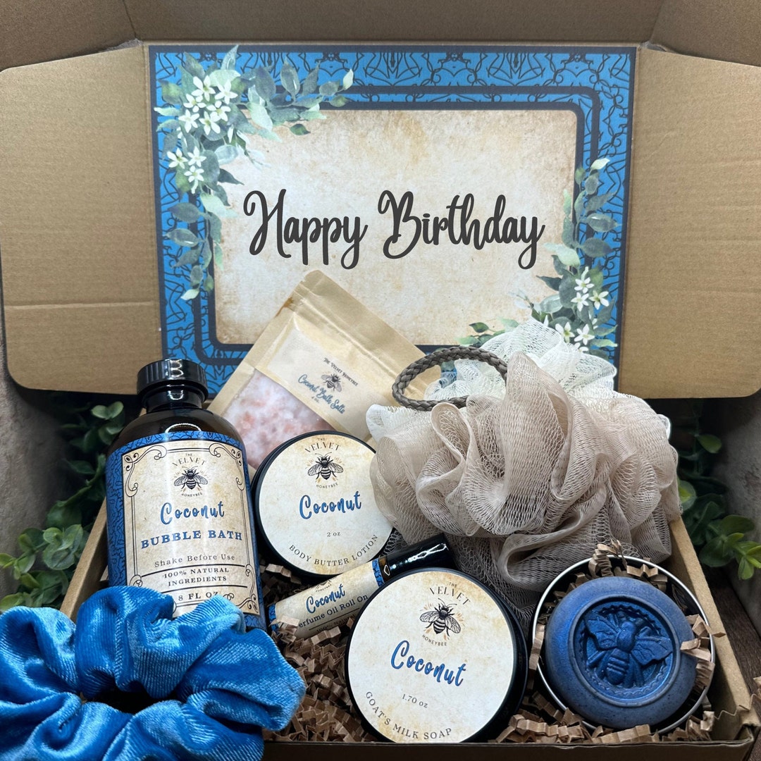 Coconut Gift Box, Mom Gift Idea, Coconut Bath Products, Gift for Mom ...