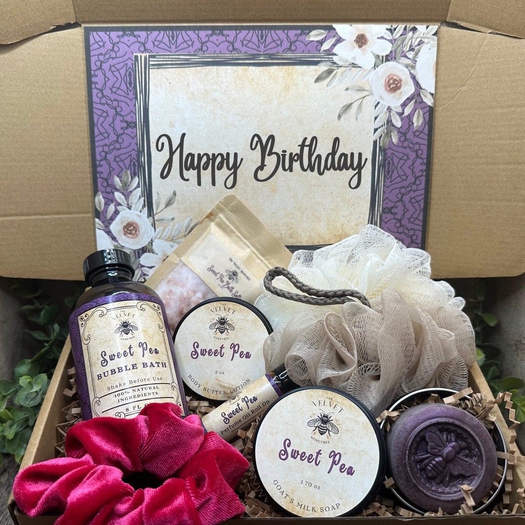 Sweet Pea Gift Box, Birthday Gift Box, Gift for Her, Personalized Gift ...