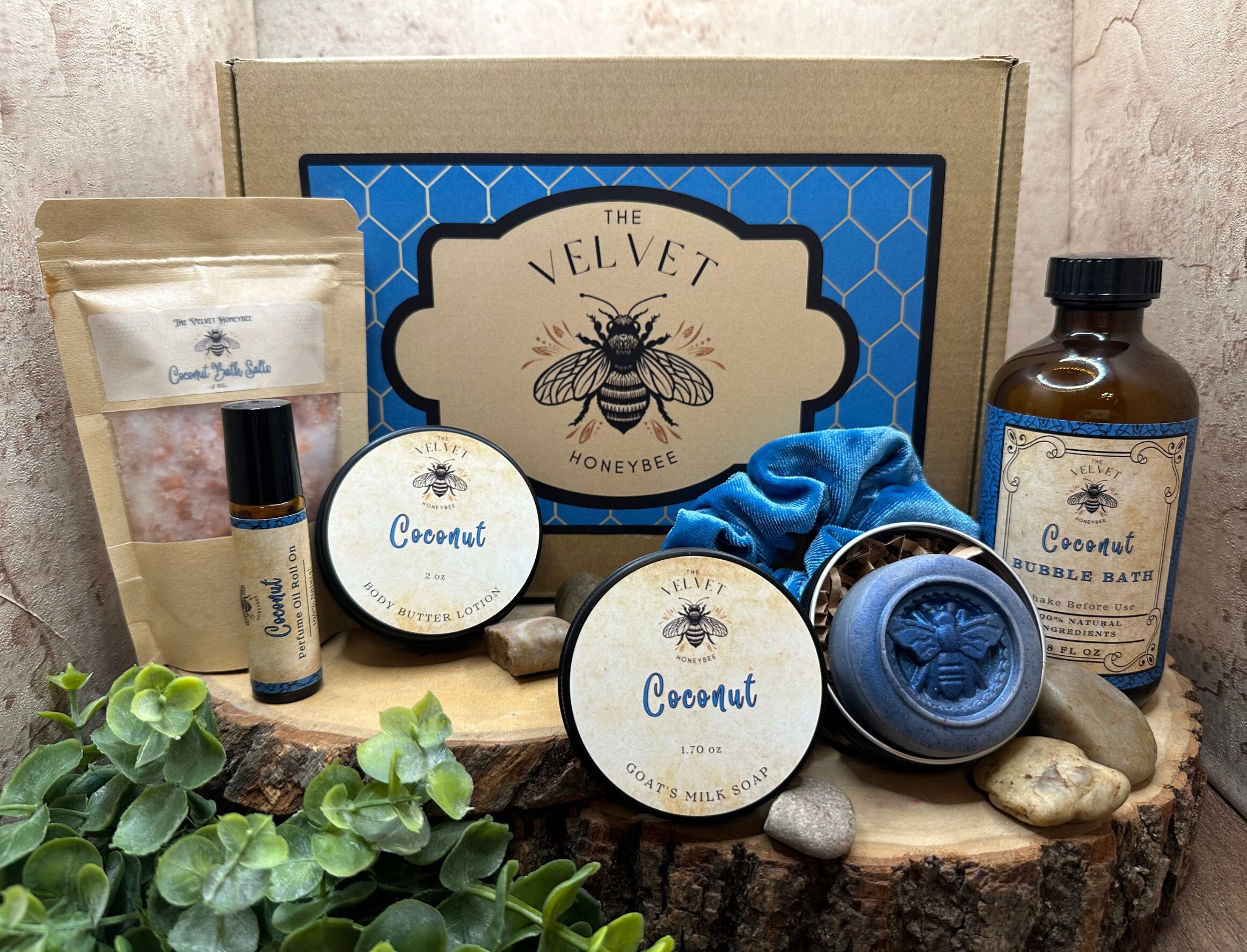 Coconut Gift Box, Mom Gift Idea, Coconut Bath Products, Gift for Mom ...