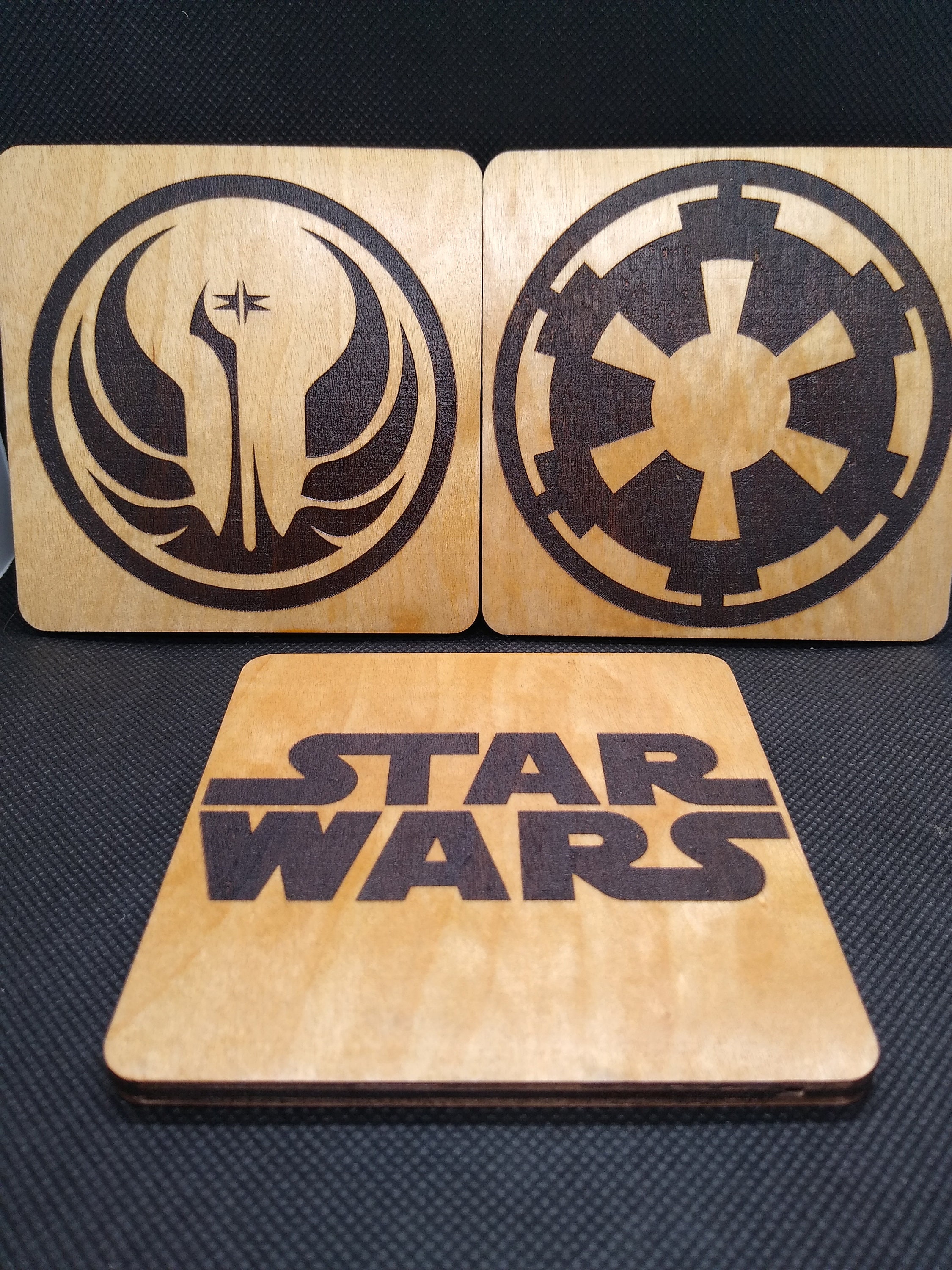 Star Wars Symbols Coasters Set of 12 Jedi Sith Rebellion Etc - Etsy