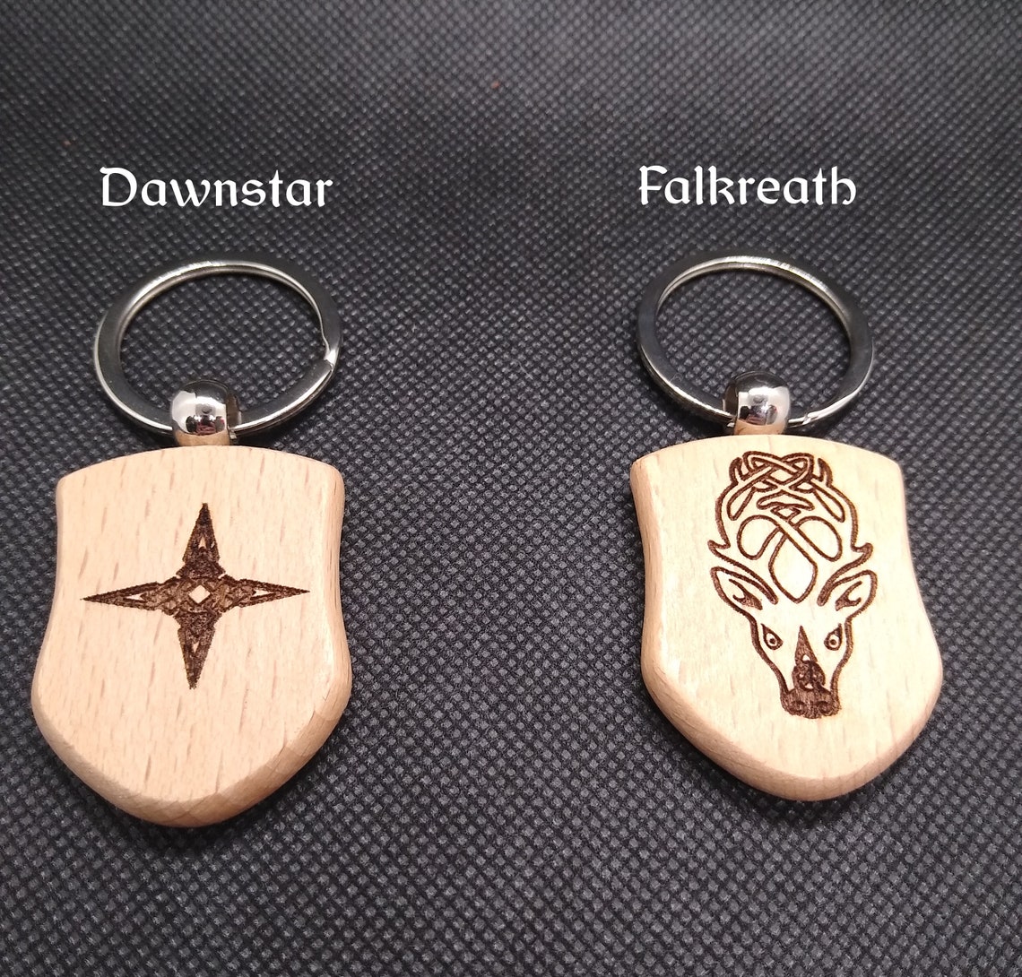 Skyrim Hold and Symbol Shield Keychains - Etsy