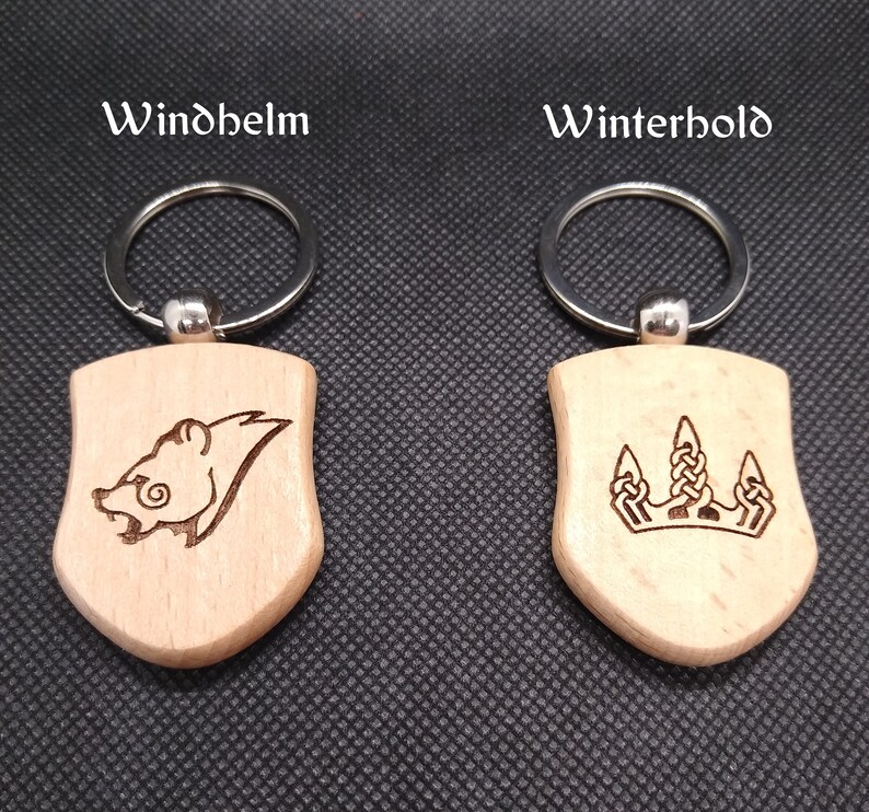 Skyrim Hold and Symbol Shield Keychains - Etsy