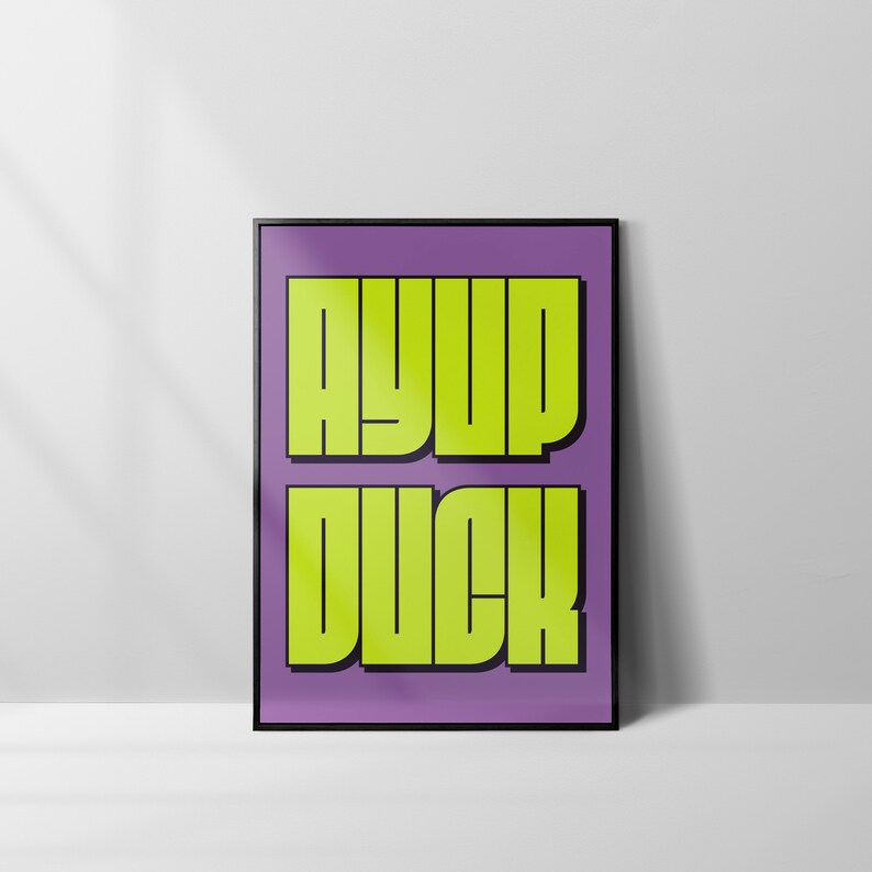 Motivational Quotes to Inspire ayup Duck Wall Art Vertical Colourful ...