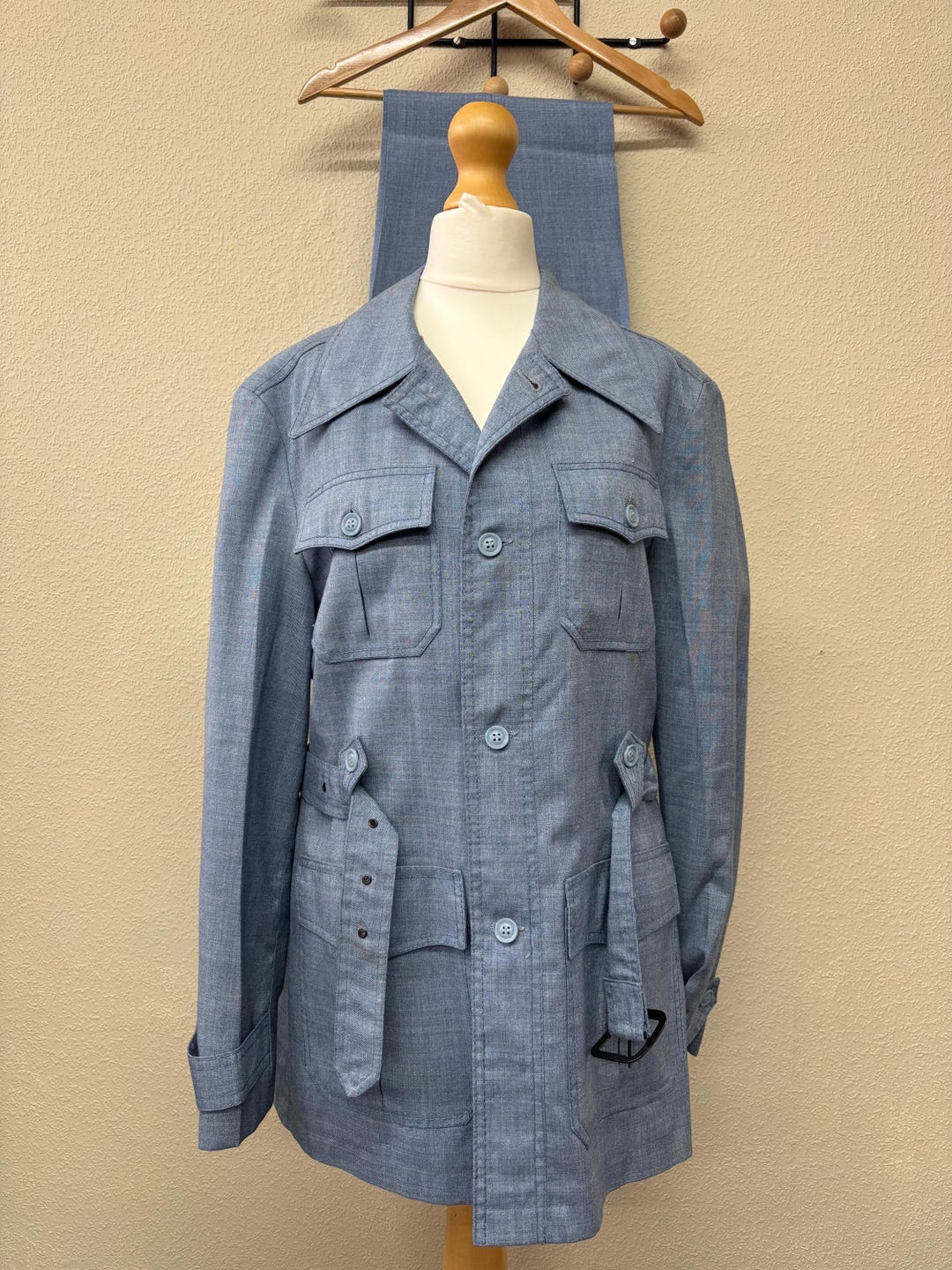 70s Vintage Two Piece Safari Suit - Etsy UK