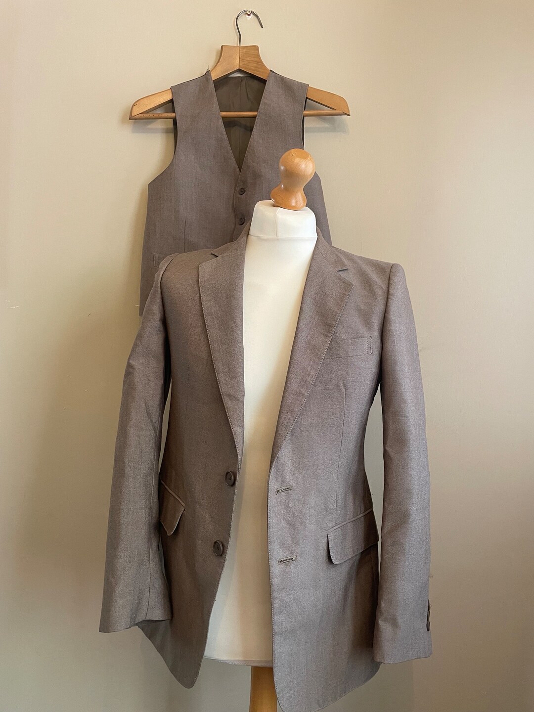 Vintage Unbranded Jacket & Waistcoat - Etsy