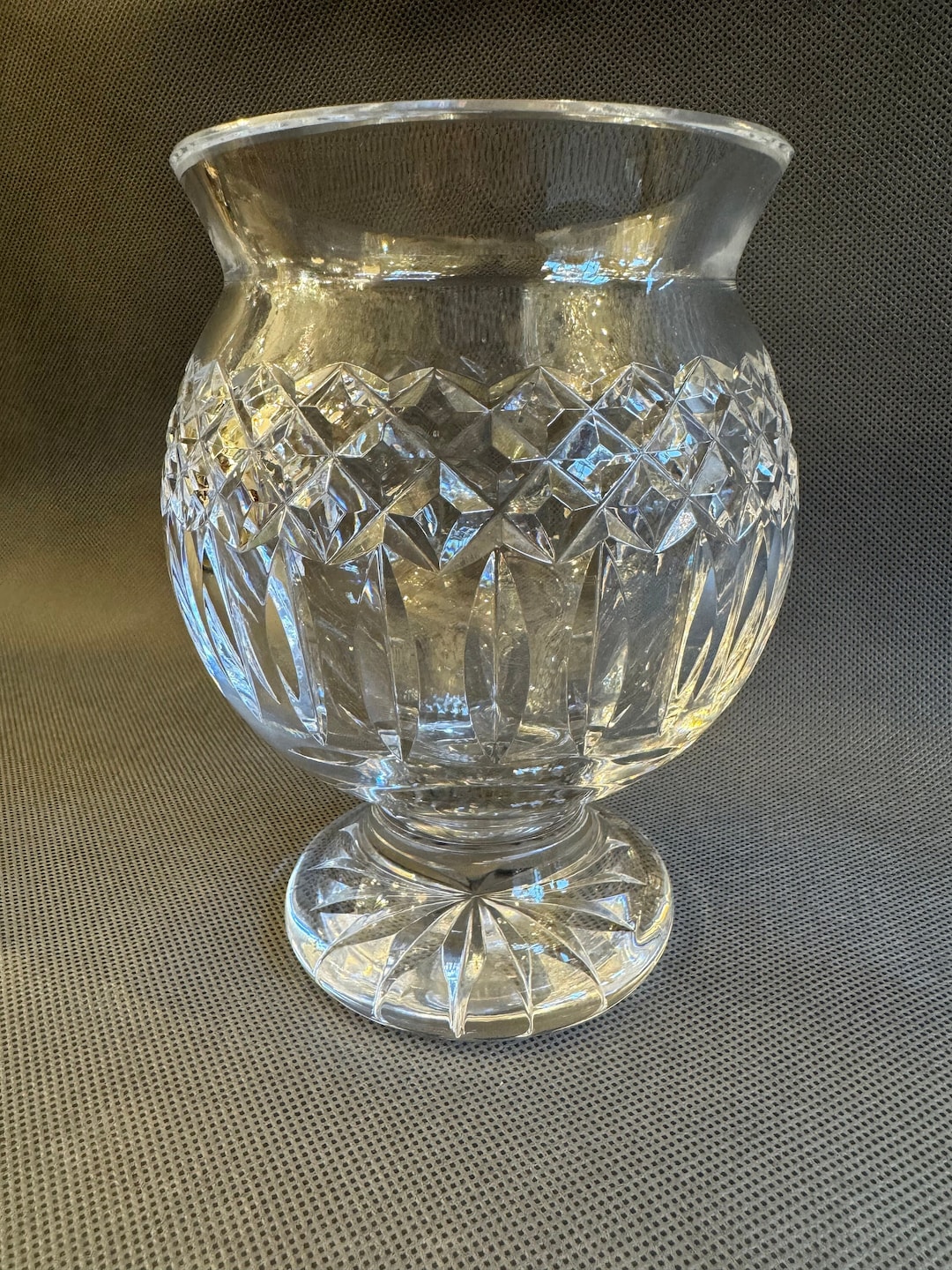 Old Waterford Crystal Vase 12x17cm - Etsy