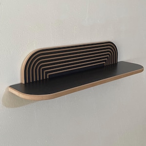 Geometric Wall-mounted Floating Shelf | Modern Home Decor | Stylish ...
