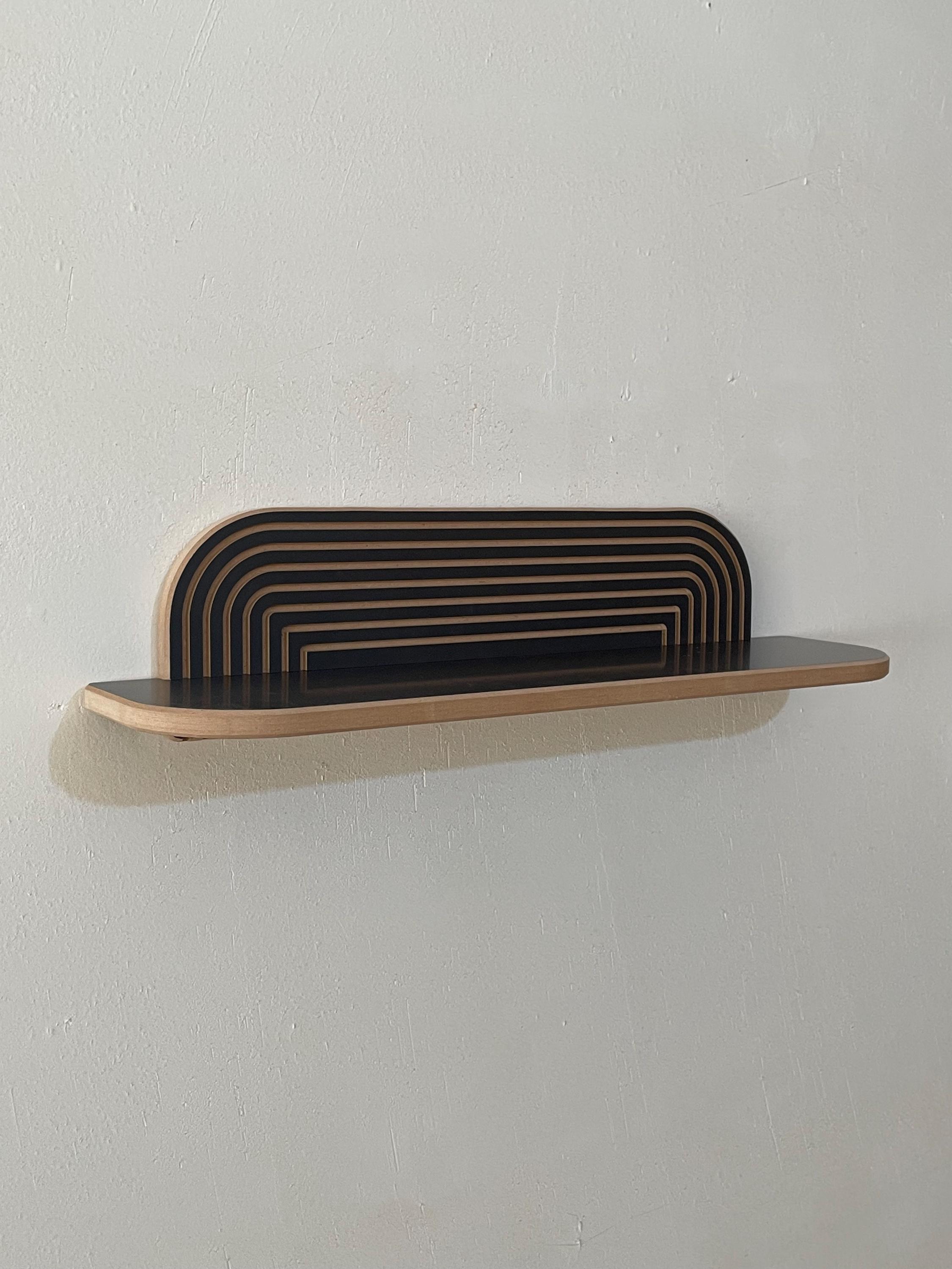 Geometric Wall-mounted Floating Shelf | Modern Home Decor | Stylish ...
