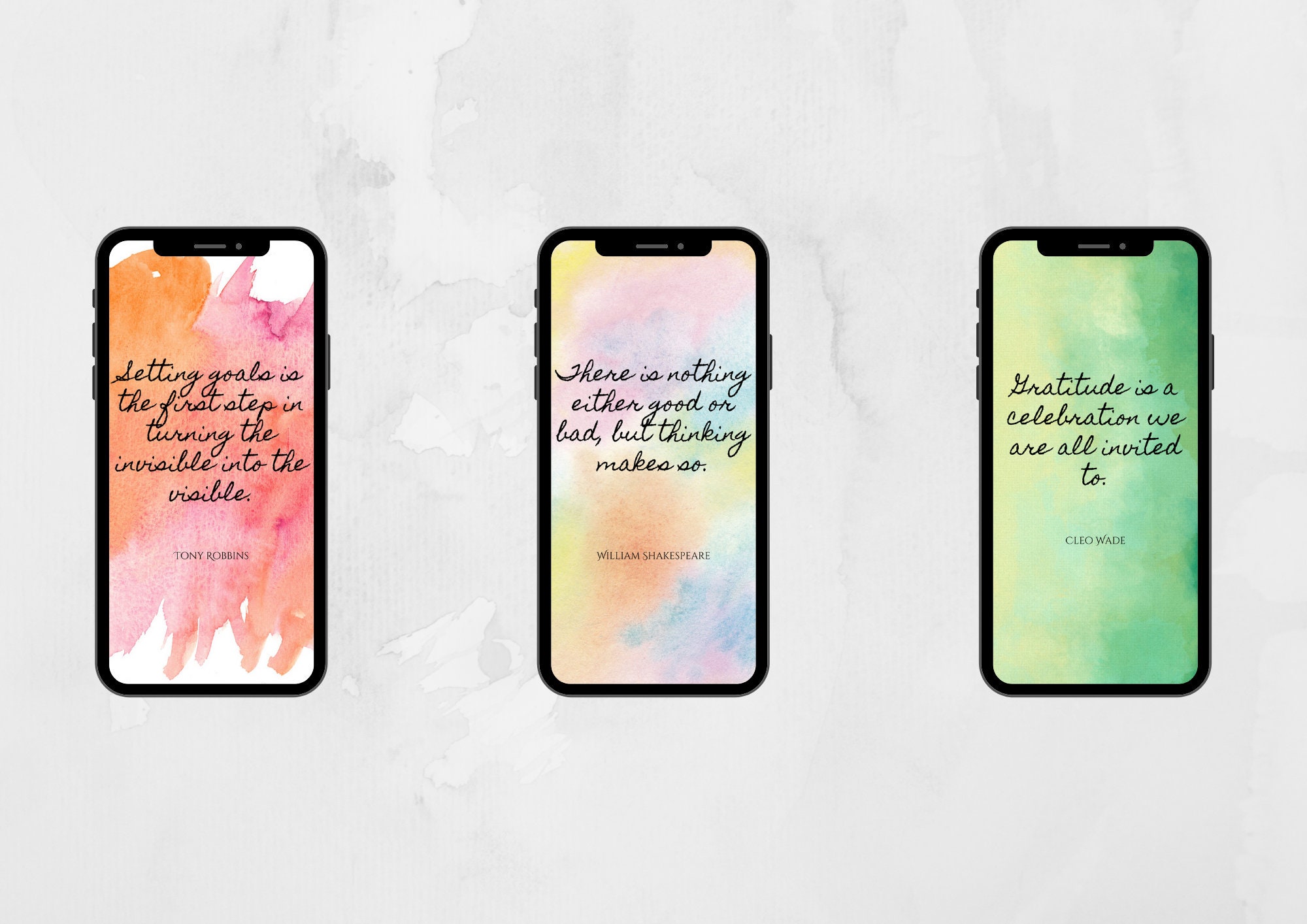 20 Phone Wallpaper, Motivational Quotes, Affirmations, Messages ...