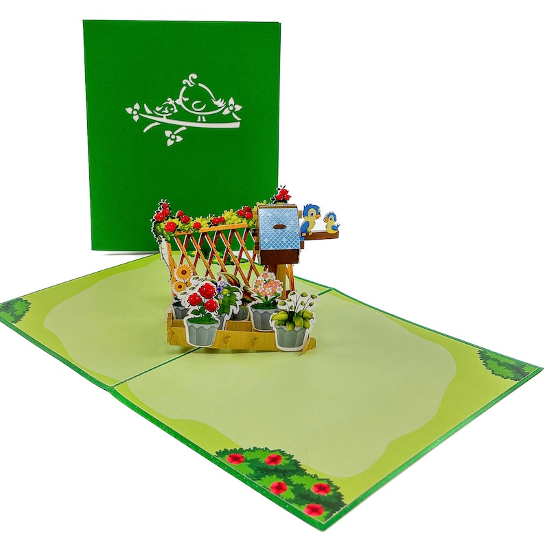 Flower 3D Pop up Card: Pop up Flower Card - Etsy