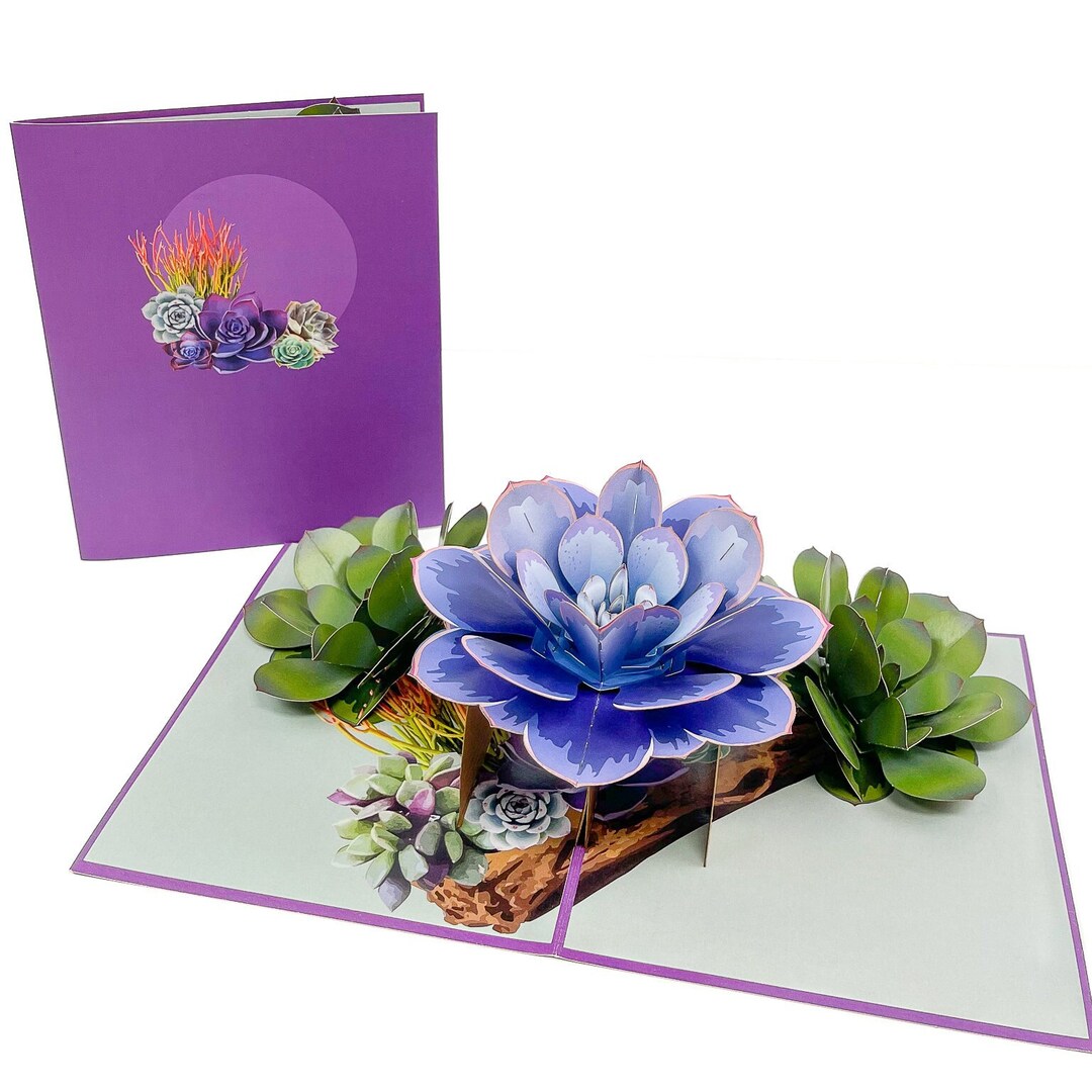 Flower 3D Pop up Card: Pop up Flower Card - Etsy