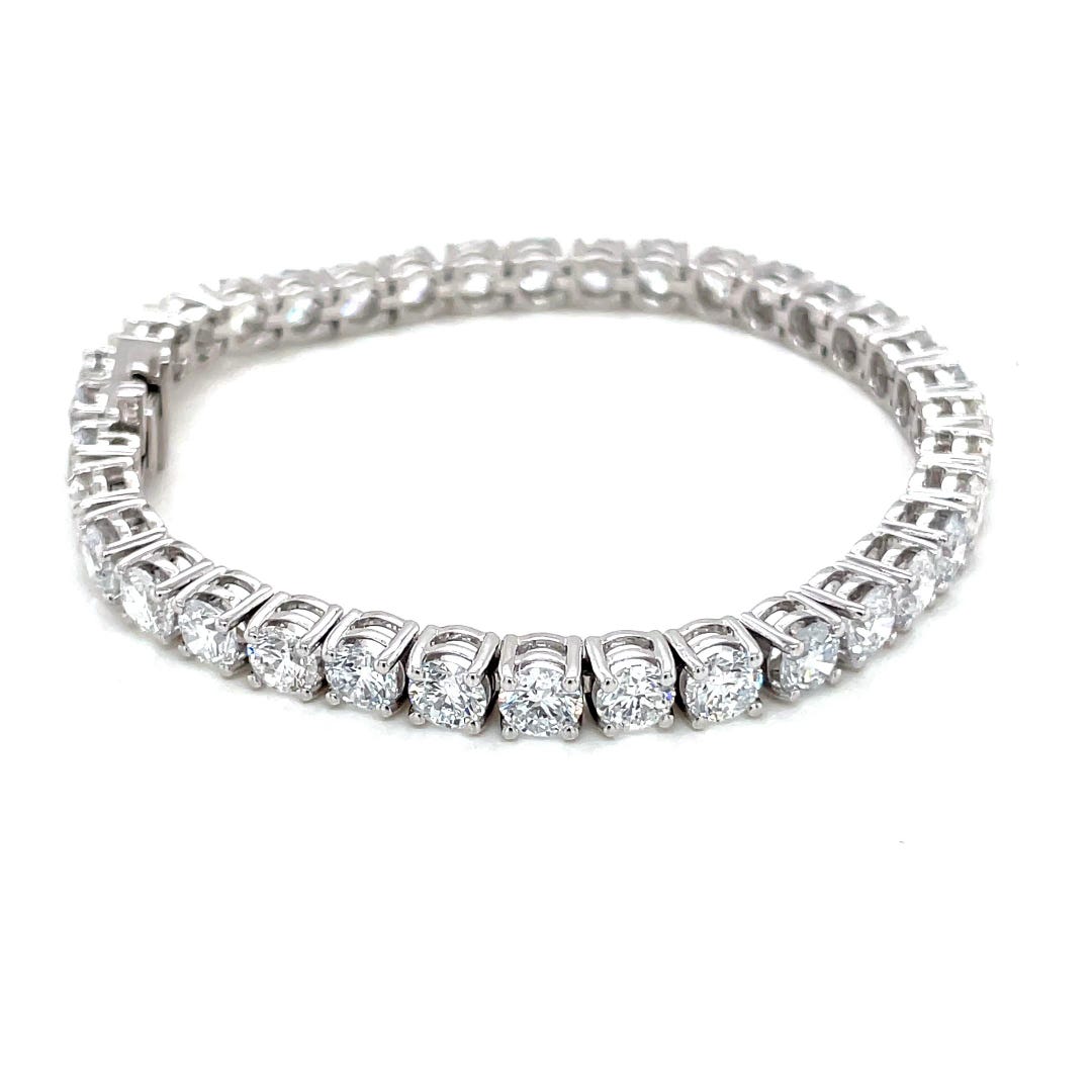 Lab Diamond Bracelet for Her | 14K White Gold | 20 Pointer Diamonds ...