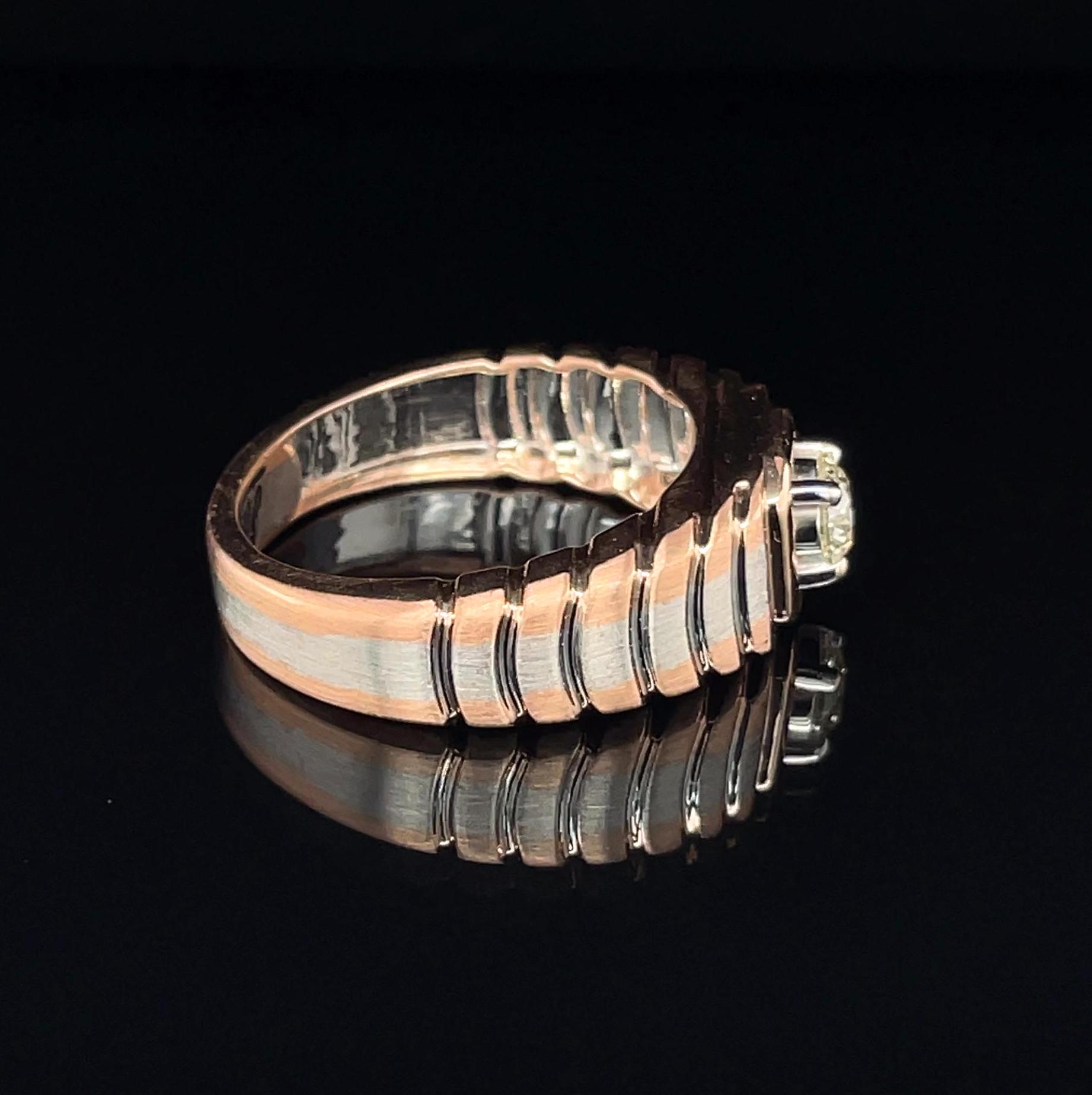 Men's Diamond Ring – MS Dhoni Signature Inspired Design, Elegant 14K ...