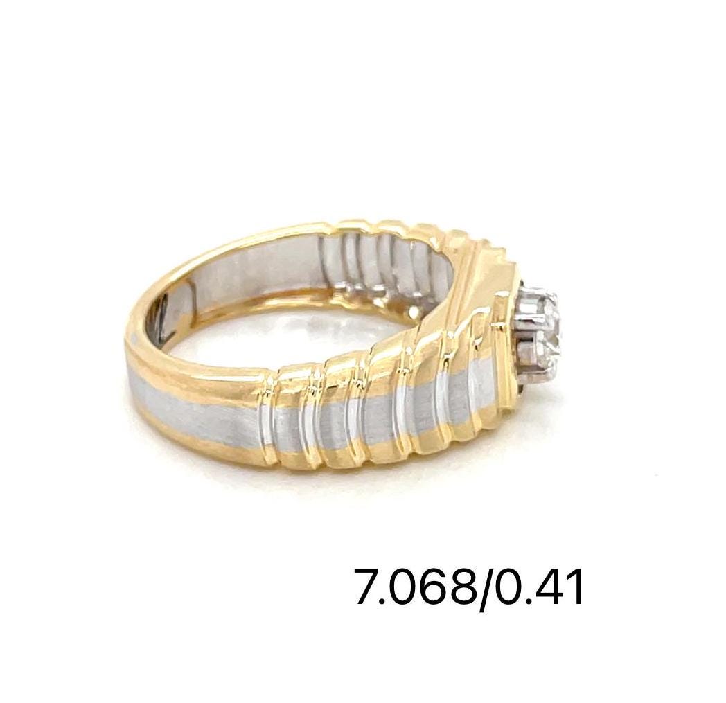 Men's Diamond Ring – MS Dhoni Signature Inspired Design, Elegant 14K ...