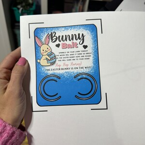 Easter Bunny Bait Card PNG - Downloadable File Diy- Printable File ...