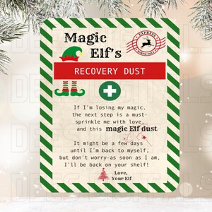 Elf Dust, Magic Elf Dust, Elf Recovery Dust, Elf Dust Printable - Etsy