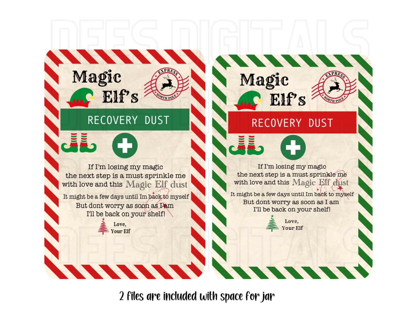 Elf Dust, Magic Elf Dust, Elf Recovery Dust, Elf Dust Printable - Etsy