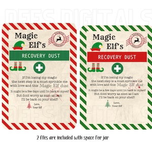 Elf Dust, Magic Elf Dust, Elf Recovery Dust, Elf Dust Printable - Etsy