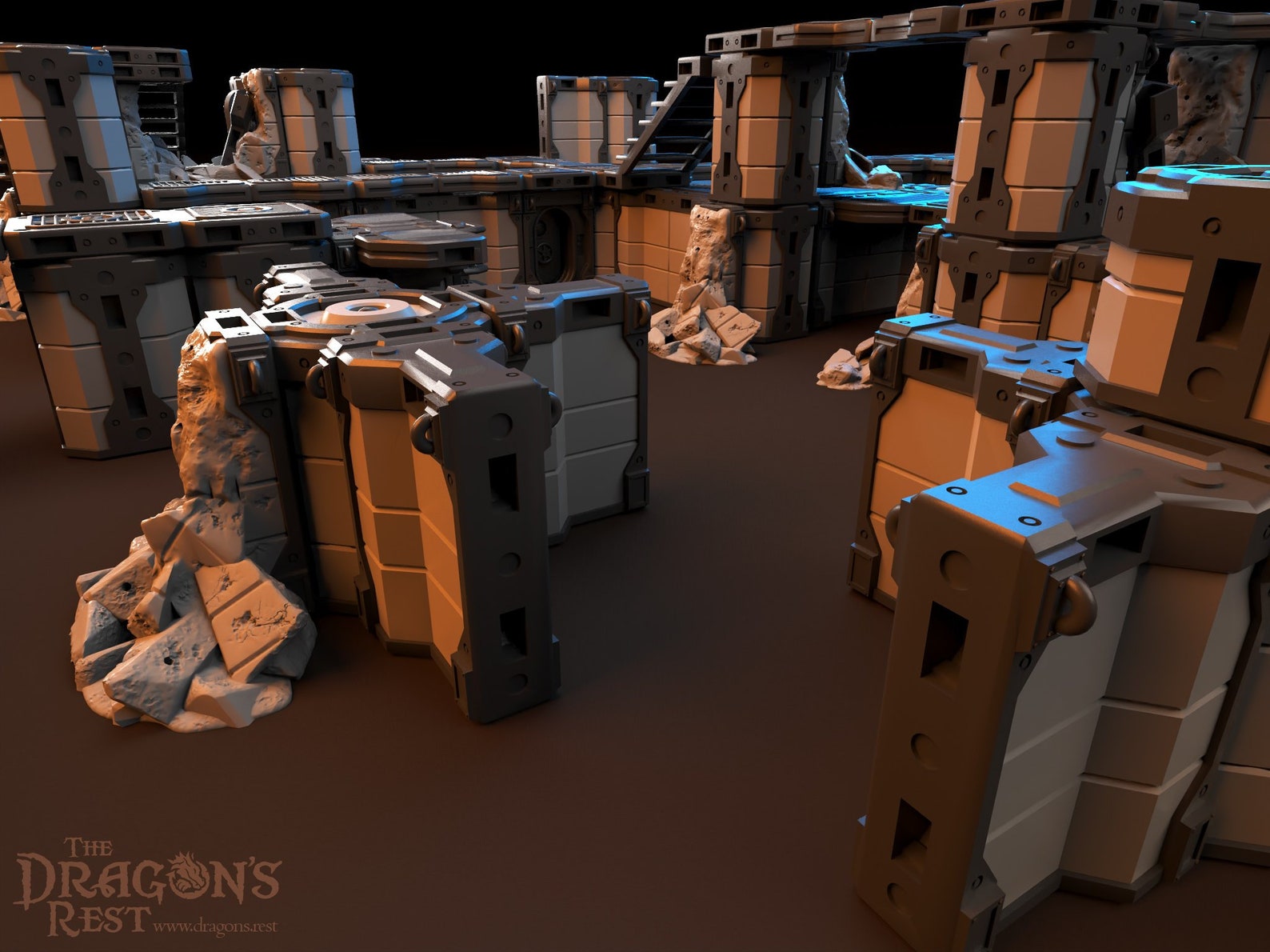Science Fiction Miniatures Sector Fatalis Terrain by Dragon's Rest - Etsy