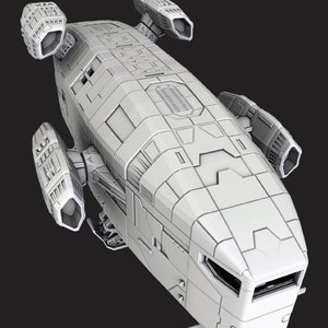 Science Fiction Miniatures Starship Chimera in 28mm by 2nd Dynasty - Etsy