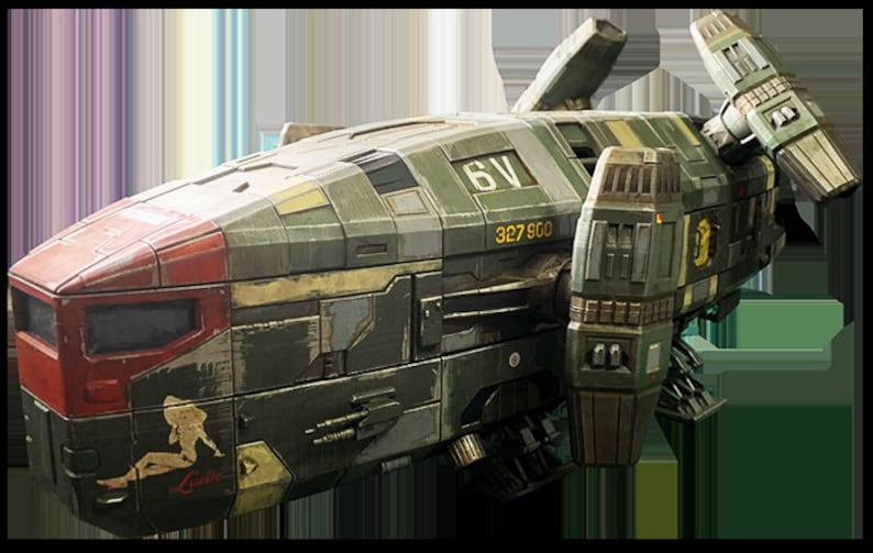 Science Fiction Miniatures Starship Chimera in 28mm by 2nd Dynasty - Etsy