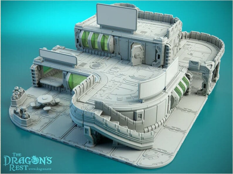 Science Fiction Miniatures Terrain Origins Outpost Building - Etsy