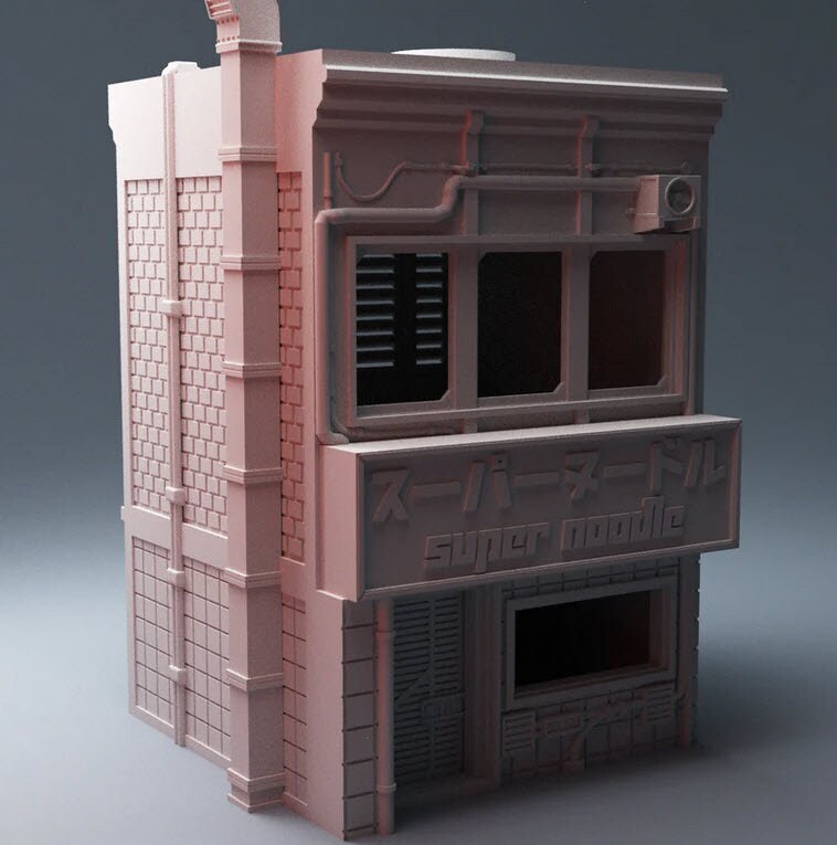 Super Noodle Restaurant Building Miniatures Terrain for - Etsy