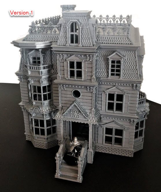 28mm Scale Victorian Mansion 3D Printed Model for Wargames and Tabletop ...