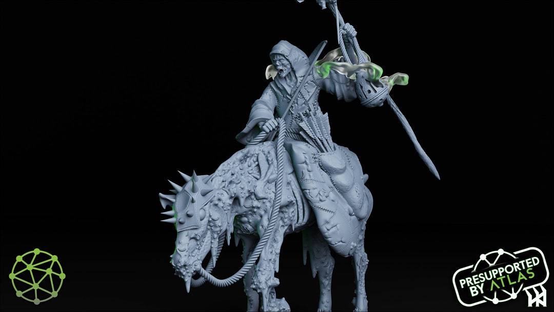 Harbinger's of the Apocalypse Pestilence Display Model 1:12 Scale Resin ...