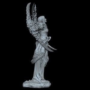 Goddess of the Moon Printed in High-resolution Resin 90mm Scifi Fantasy ...