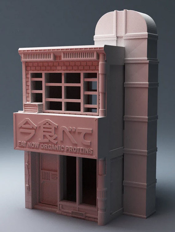 Small Restaurant Building Miniatures Terrain for Modern Pulp - Etsy