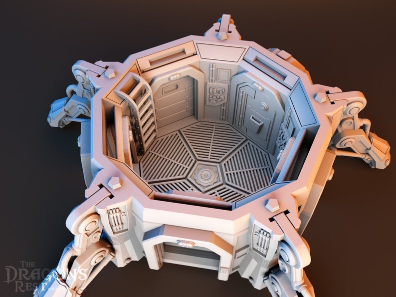 Science Fiction Miniatures Outpost Hub Terrain in 28mm by Dragon's Rest ...