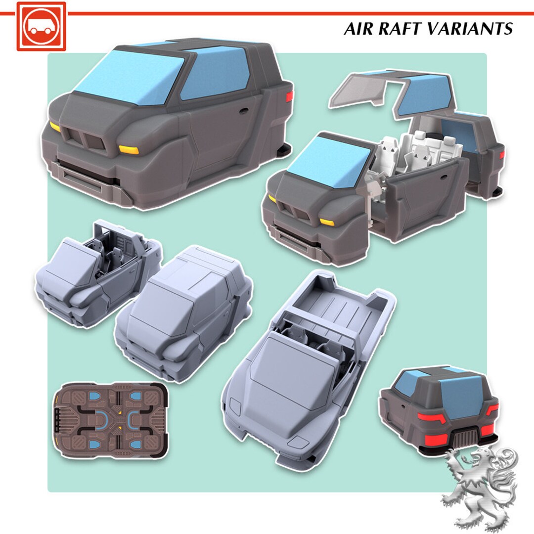 Air Raft Science Fiction Miniature Spaceship Terrain in 28mm by 2nd ...