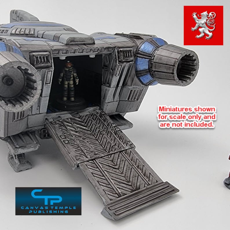 Science Fiction Miniatures Shuttle Alpha Mk IV in 28mm by 2nd - Etsy