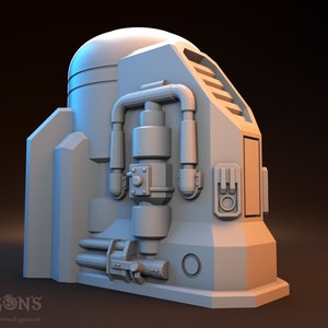 Science Fiction Miniatures Water Extractor/oxygen Pump Scatter Terrain ...