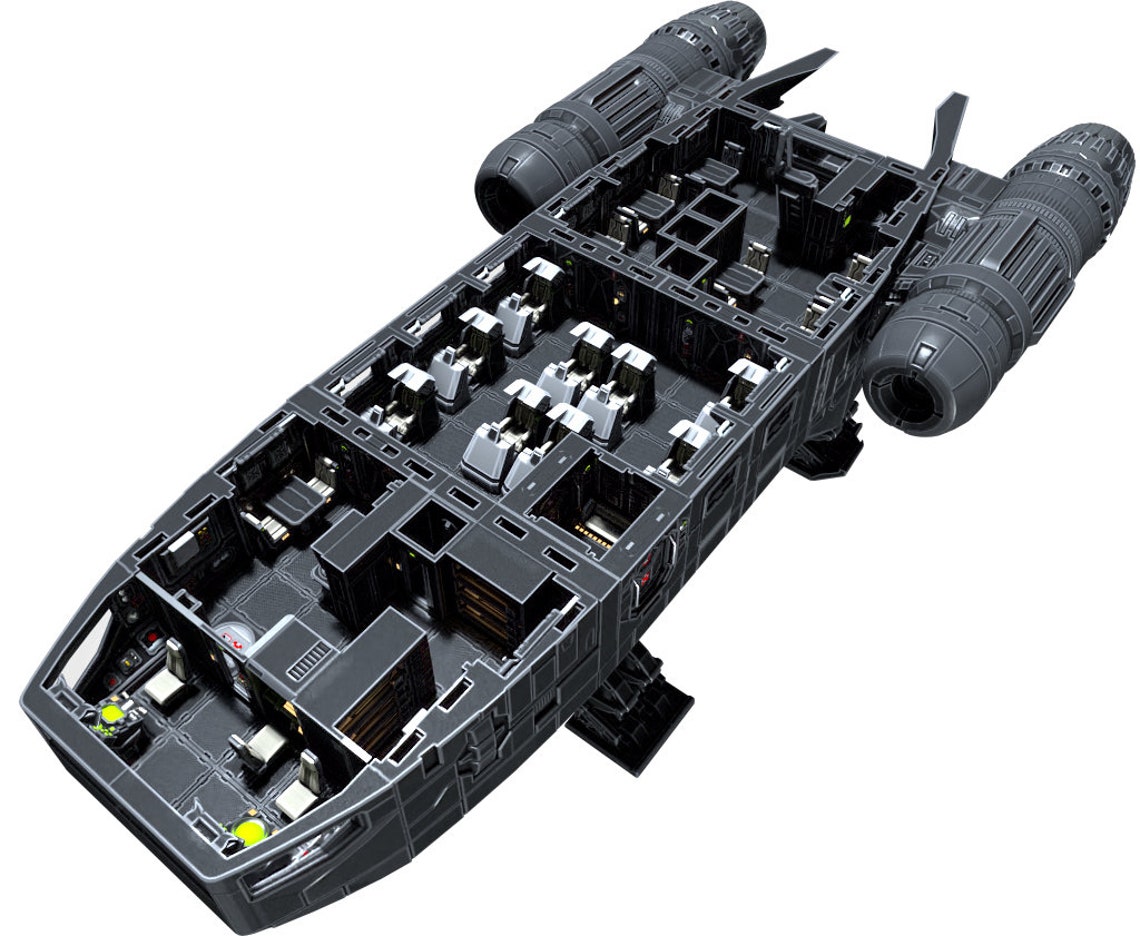 Science Fiction Miniatures Starship Chimera in 28mm by 2nd - Etsy