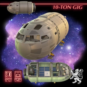 Traveller 10 Ton Civilian Gig Science Fiction Miniature in 28mm by 2nd ...