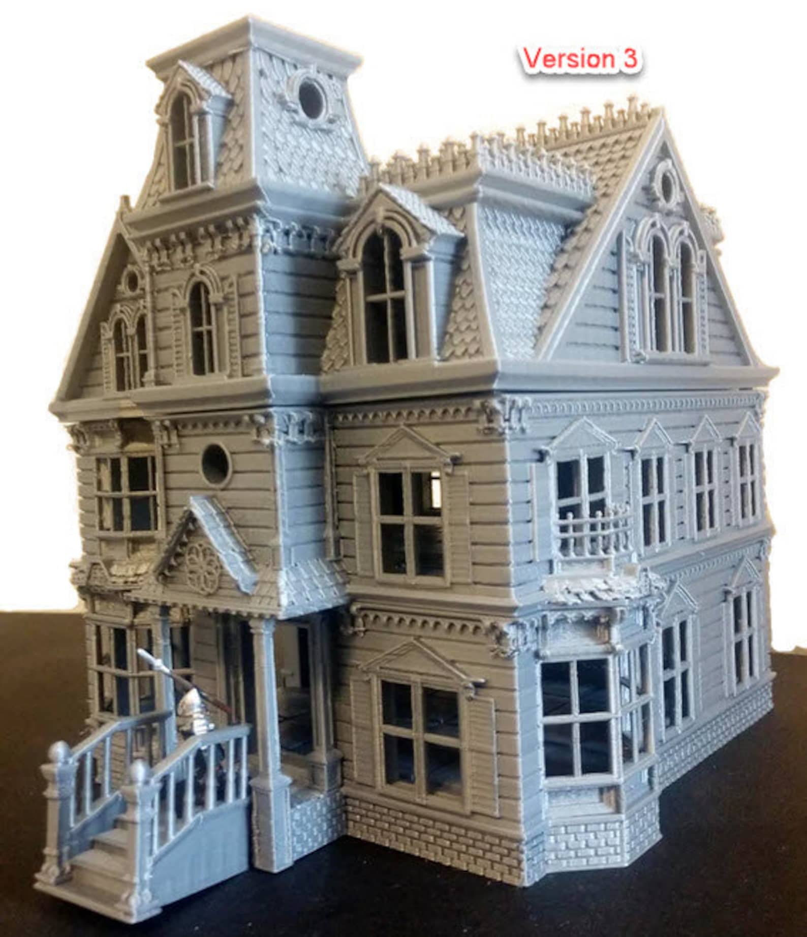 28mm Scale Victorian Mansion 3D Printed Model for Wargames and Tabletop ...