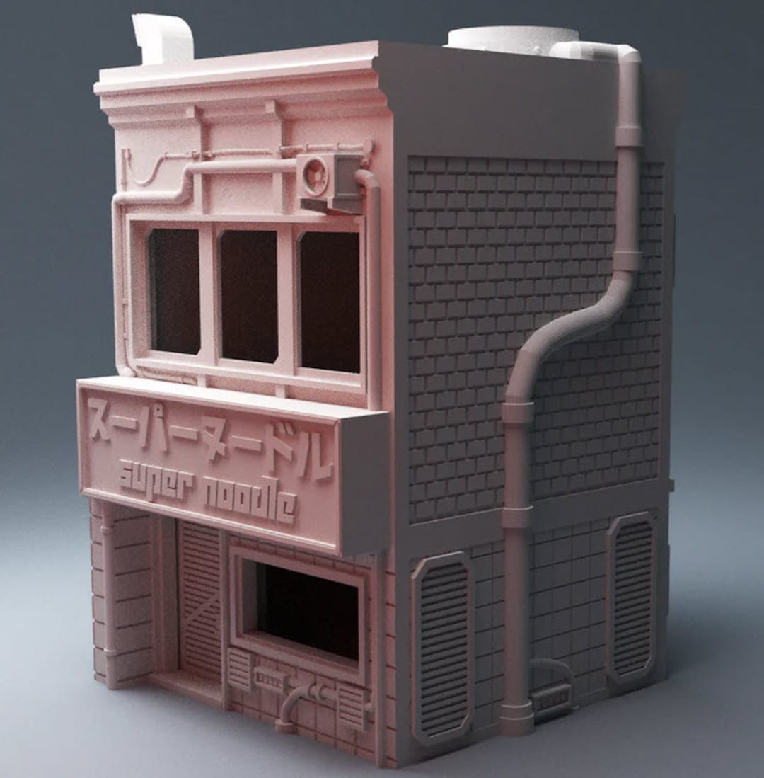 Super Noodle Restaurant Building Miniatures Terrain for Modern, Pulp ...