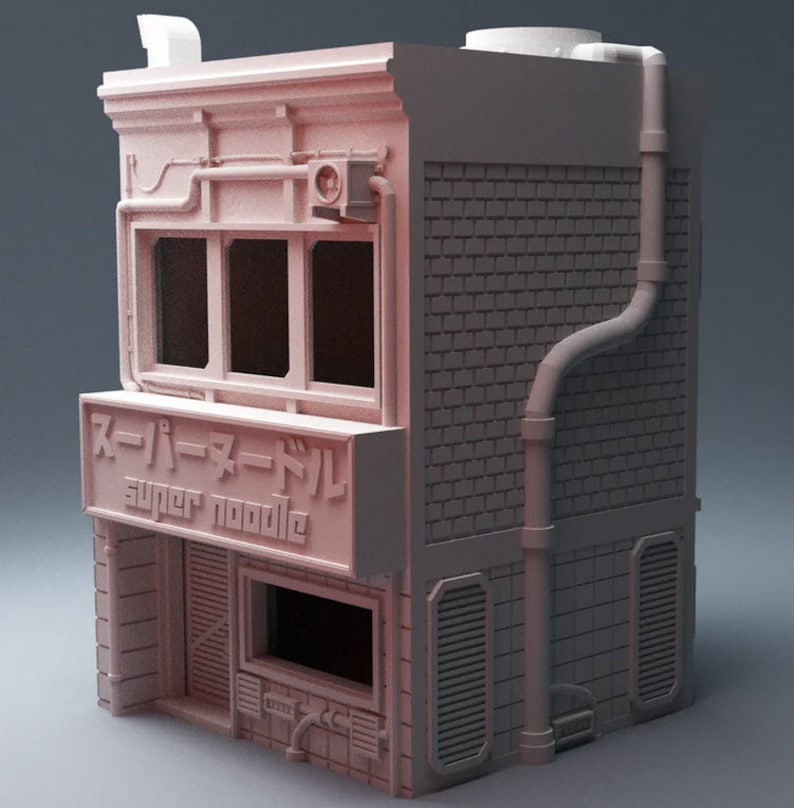 Super Noodle Restaurant Building Miniatures Terrain for - Etsy