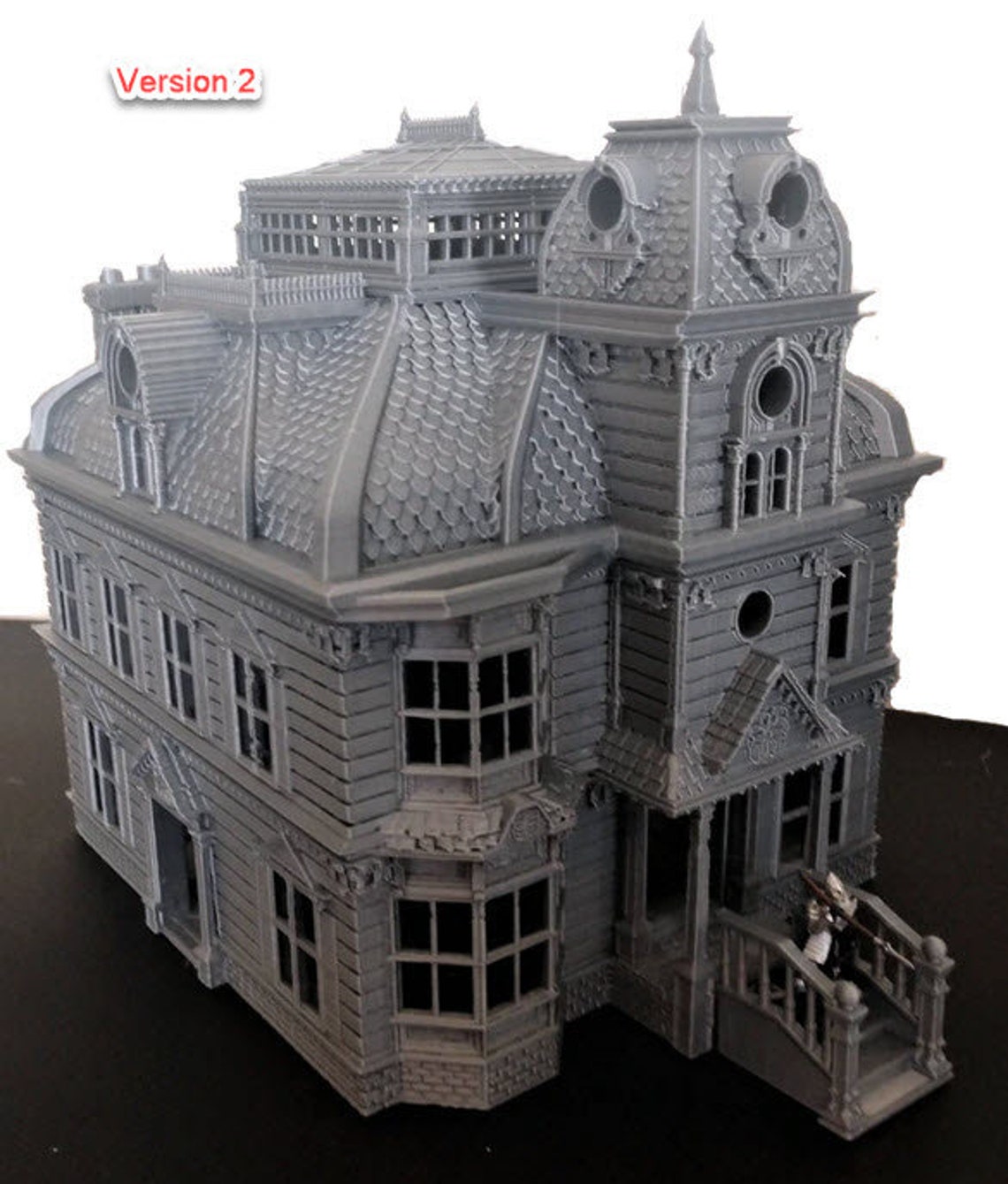 28mm Scale Victorian Mansion 3D Printed Model for Wargames and Tabletop ...