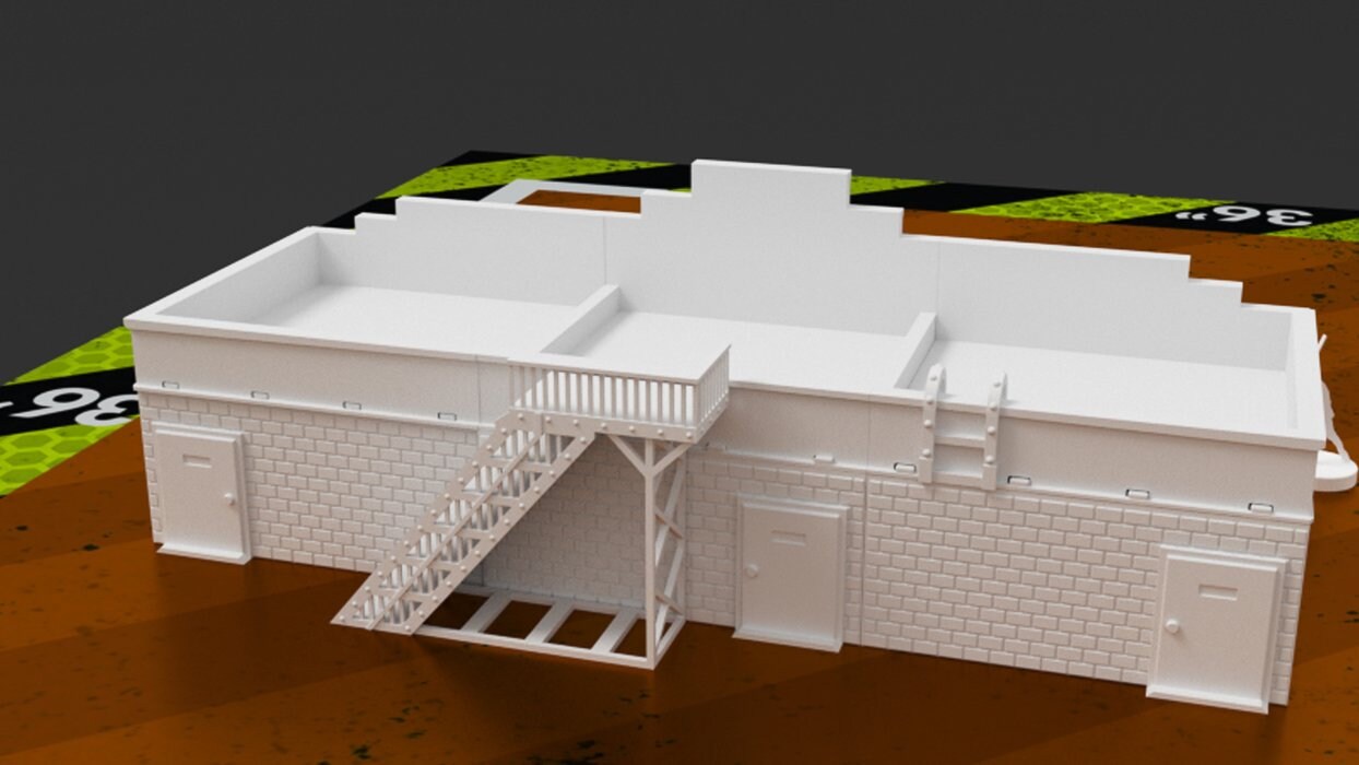 Strip Mall Miniatures Terrain for Post or Zombie Apocalypse 3D Printed ...