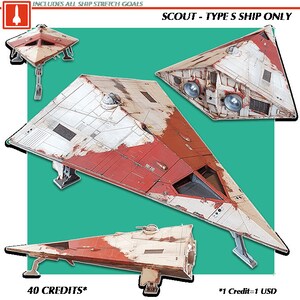 Traveller Type S Scout Courier Science Fiction Miniature in 28mm by 2nd ...