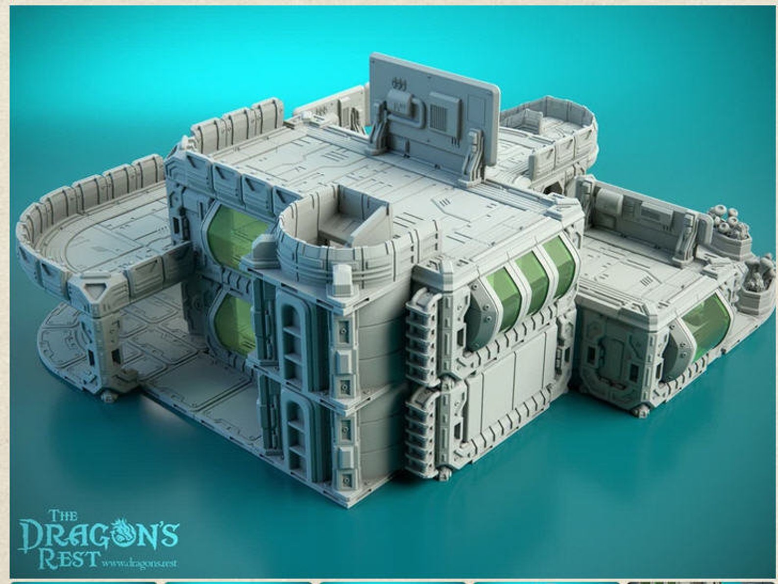 Science Fiction Miniatures Terrain Origins Outpost Building - Etsy