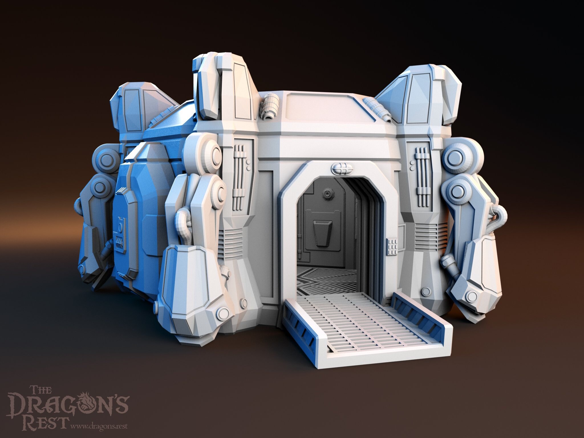 Science Fiction Miniatures Terrain Base Hub Outpost Bundle by Dragon's ...