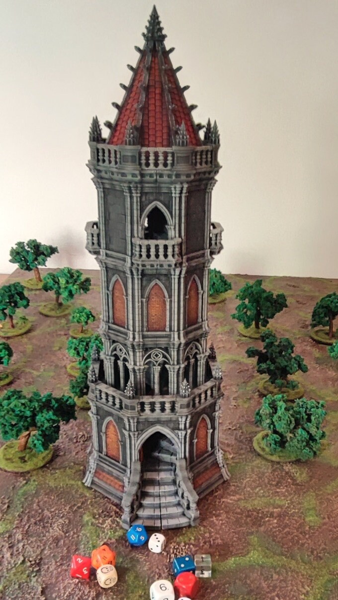 Wizard's Tower Fantasy Terrain in 28mm for D&D RPG and Fantasy ...