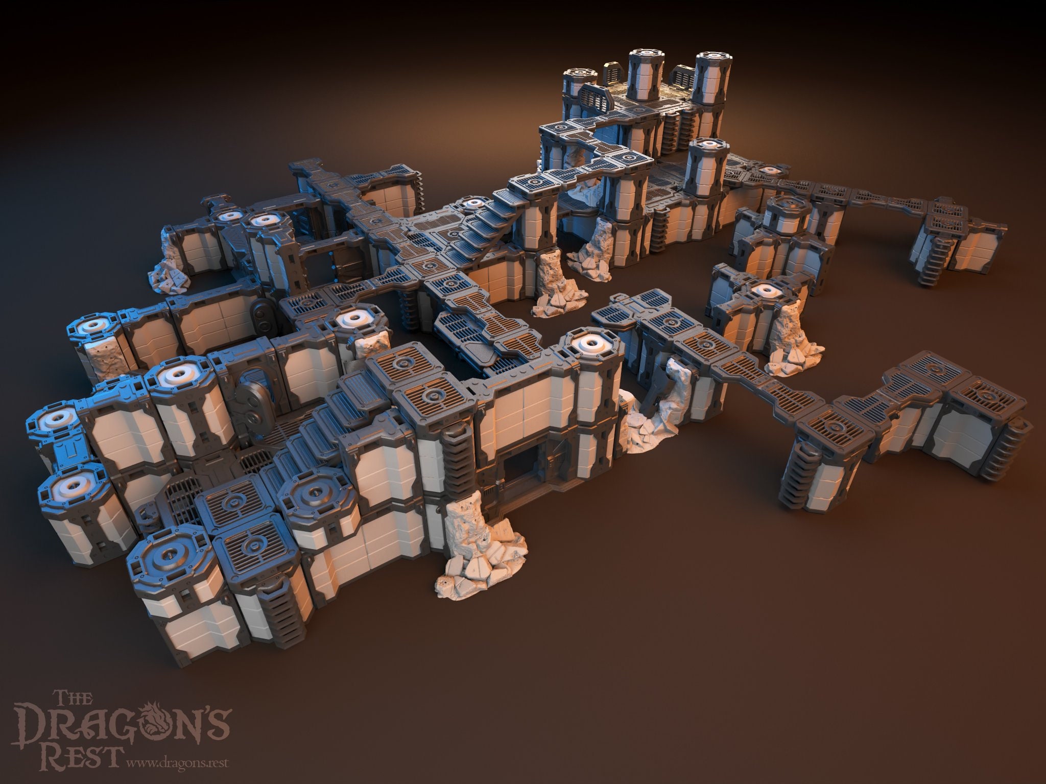 Science Fiction Miniatures Sector Fatalis Terrain by Dragon's Rest - Etsy